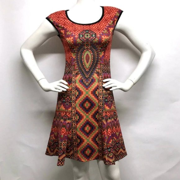 Hale Bob | Dresses | Nwt Hale Bob Faustine Fit Flare Stretchscuba Dress ...